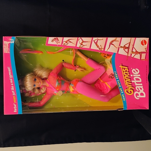 Mattel | Toys | Htf Bend And Move Gymnast Barbie Doll | Poshmark